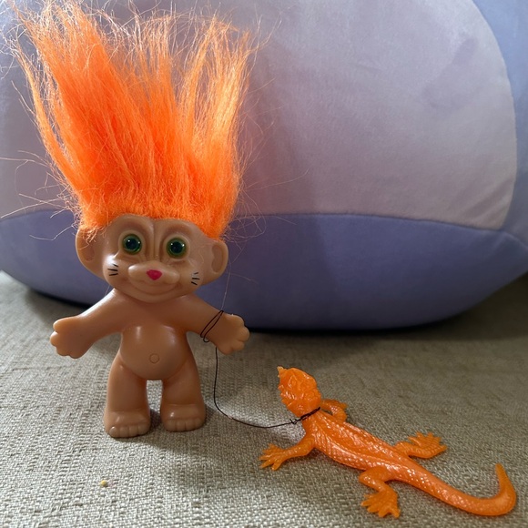 Russ | Toys | Vintage Russ Troll With Orange Hair Cat Whiskers And Nose ...